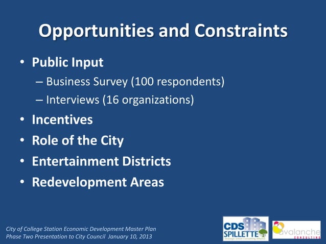 Economic Development Plan Phase II Update | PPTX | Developmental Sites ...