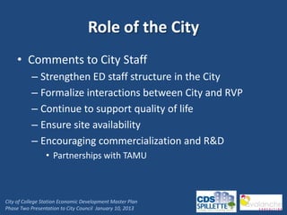 Economic Development Plan Phase II Update | PPTX | Developmental Sites ...