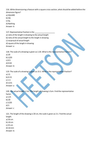 ITI Engineering Drawing MCQ Questions in English | PDF