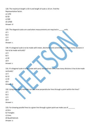 ITI Engineering Drawing MCQ Questions in English | PDF