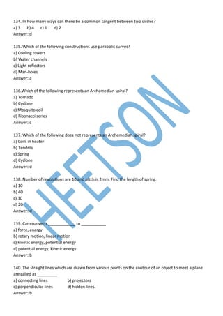 ITI Engineering Drawing MCQ Questions in English | PDF