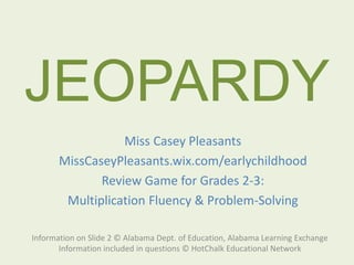 Edmd jeopardy game | PPT