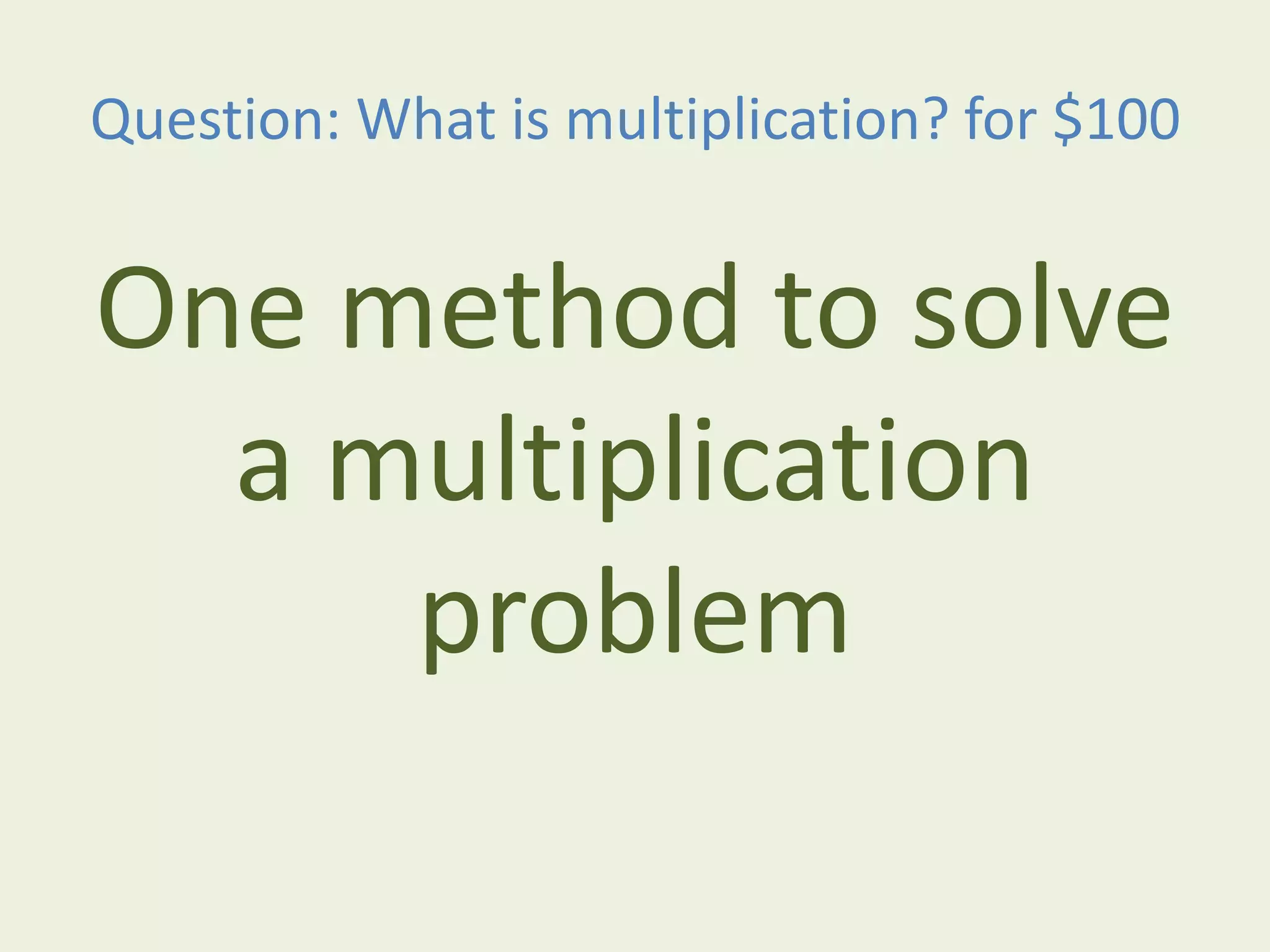 2nd - 3rd Grade Math Review Jeopardy | PPTX