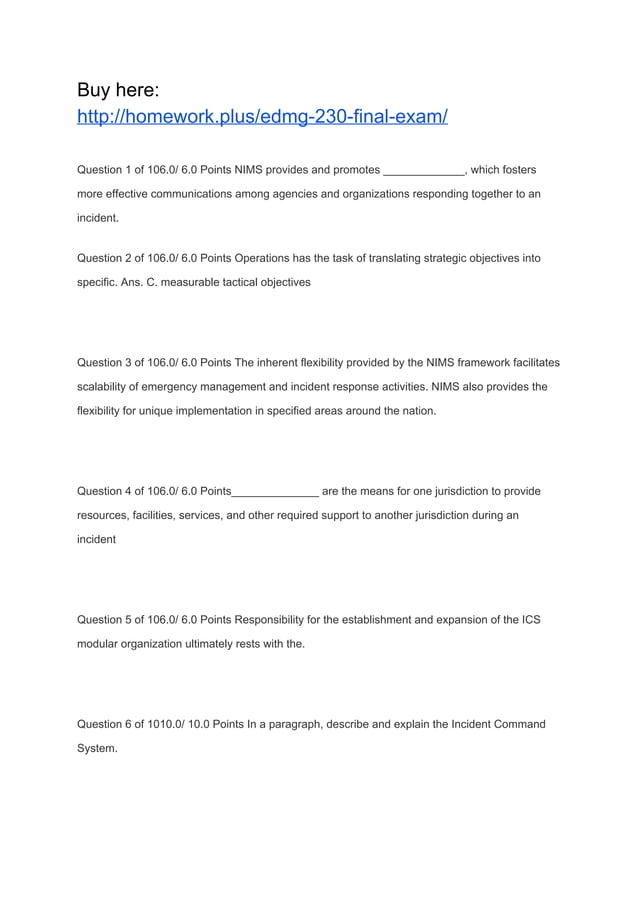 EDMG 230 FINAL EXAM | PDF