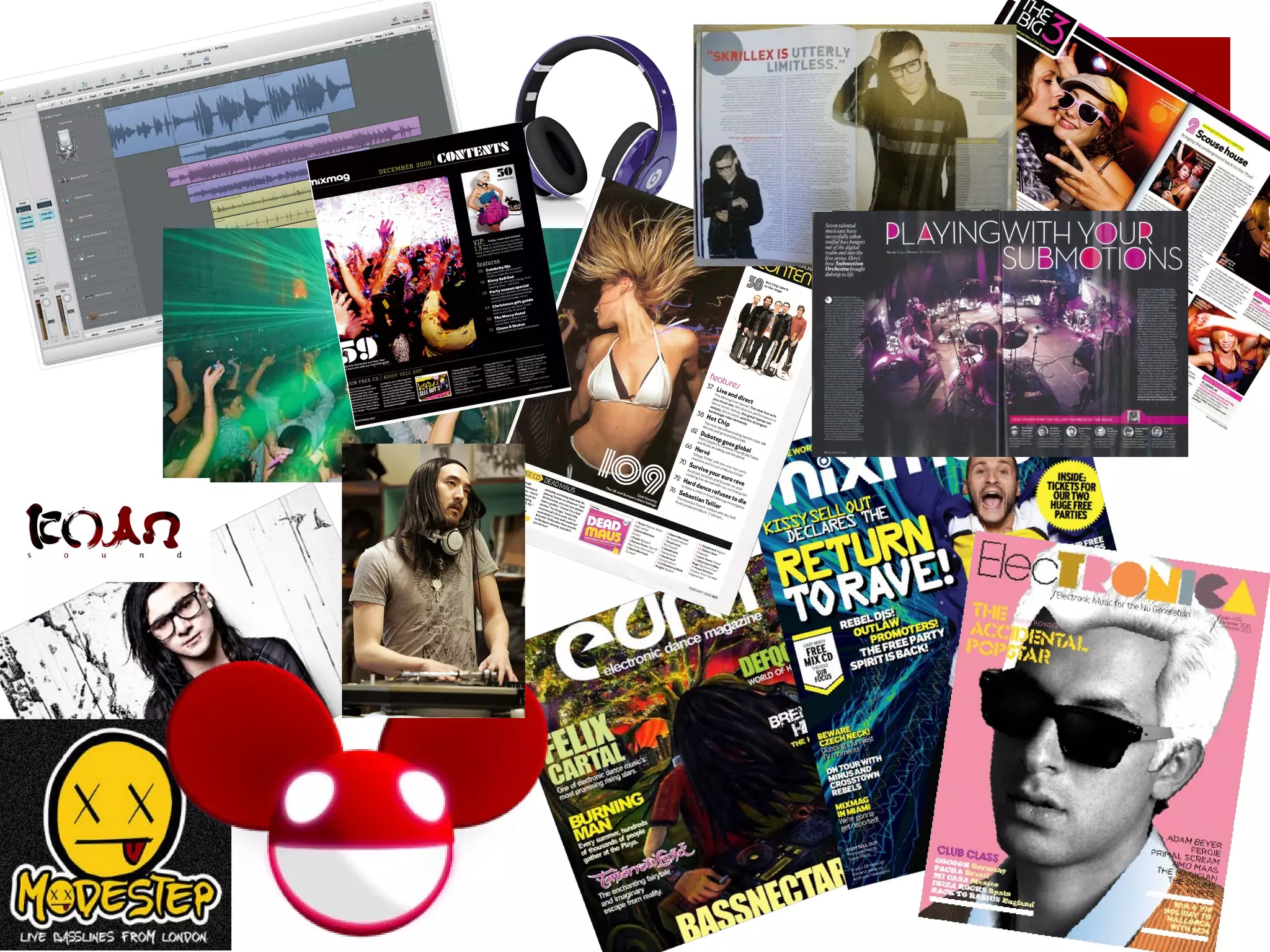 Edm Magazine Moodboards | PPT