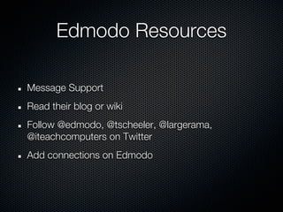 Edmodo in Your Classroom | PPT