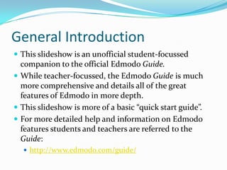 Edmodo Basics | PPTX