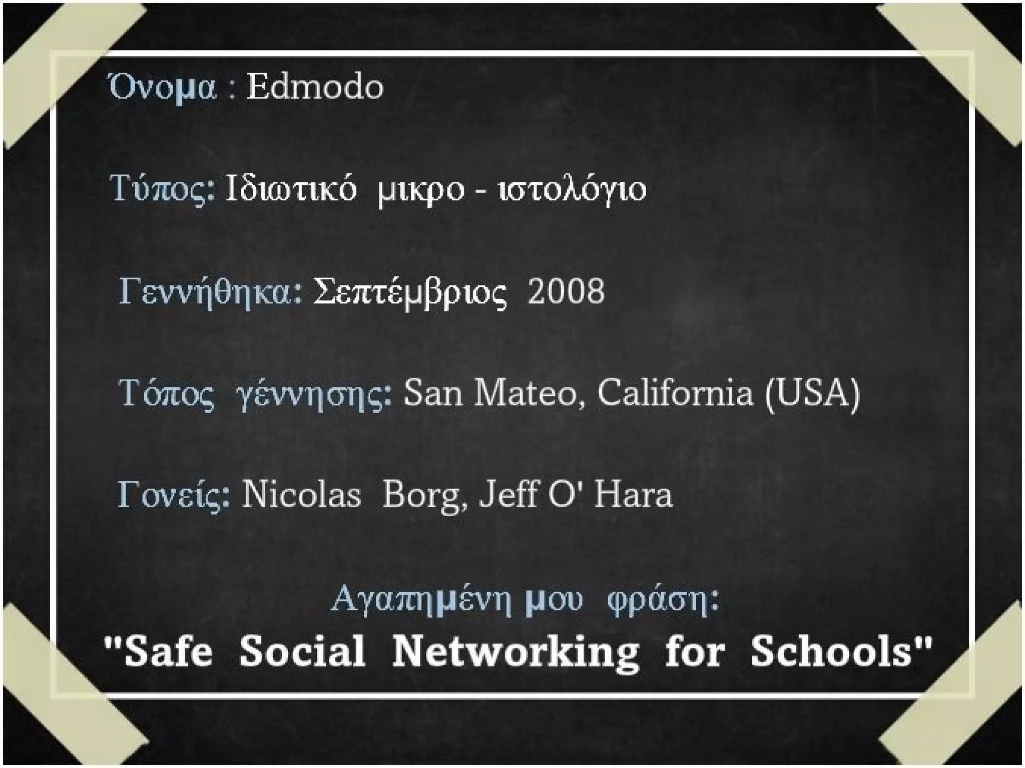 ταυτότητα Edmodo | PPT