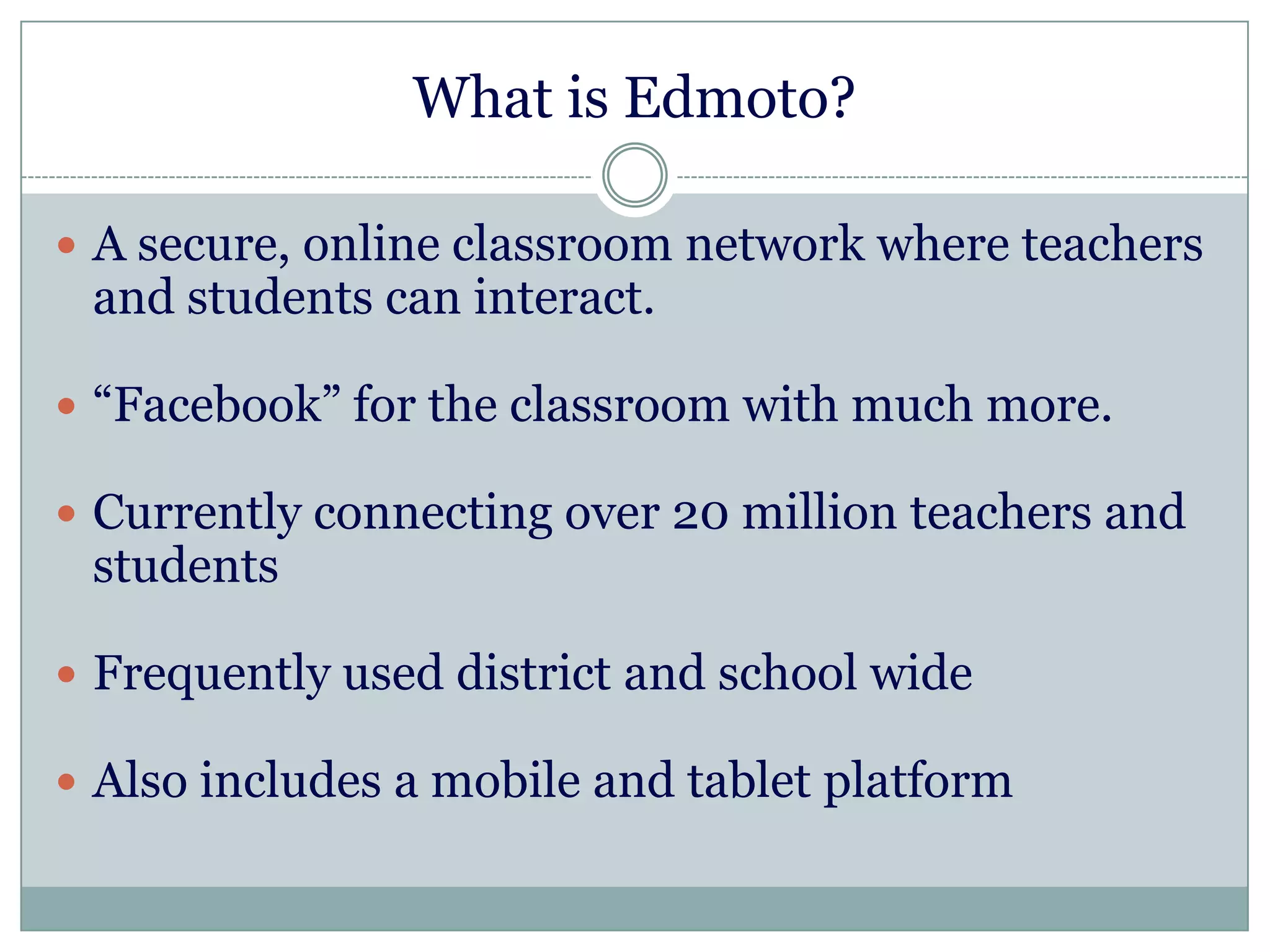 Edmodo | PPTX | Education