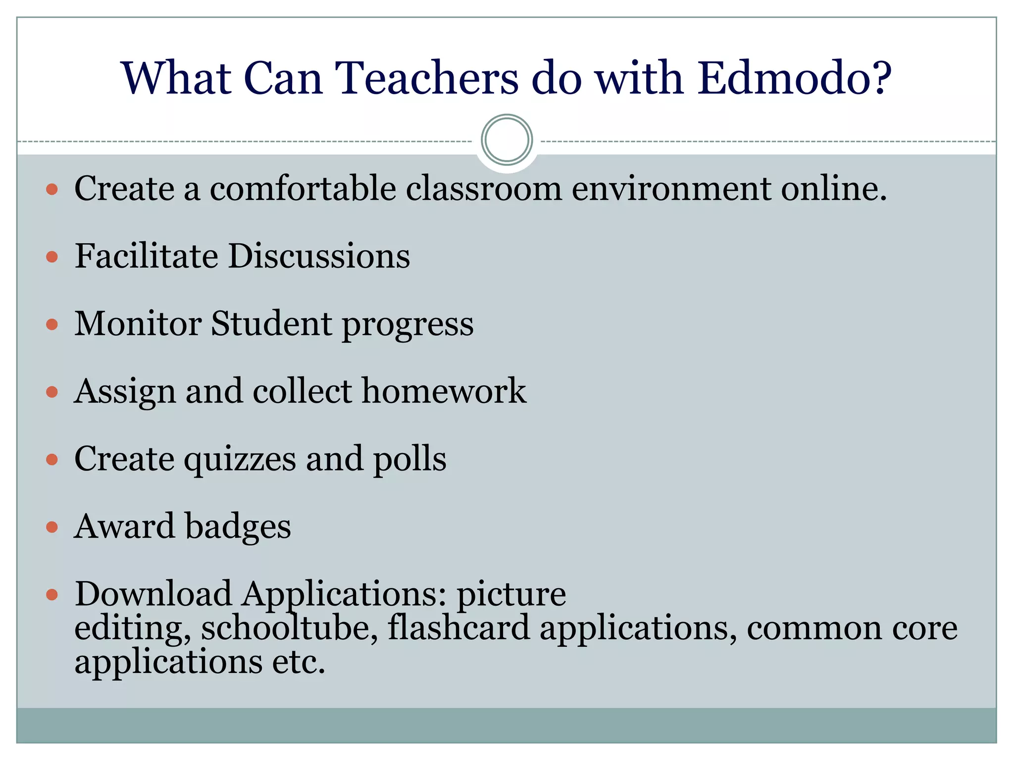 Edmodo | PPTX | Education