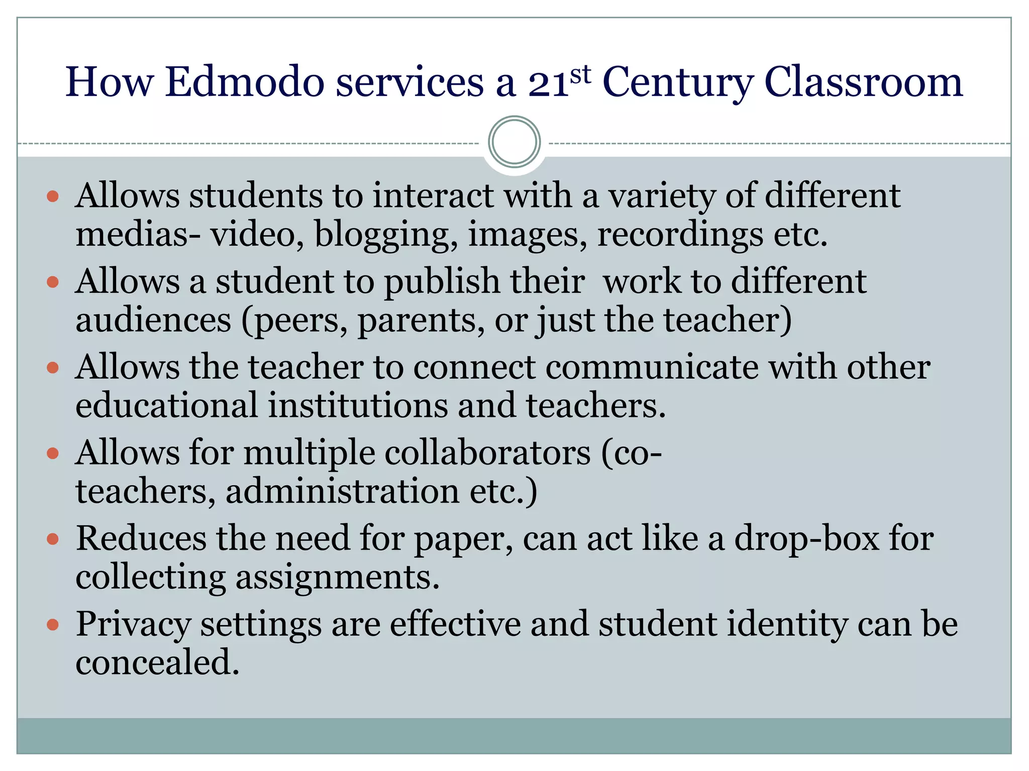 Edmodo | PPTX | Education