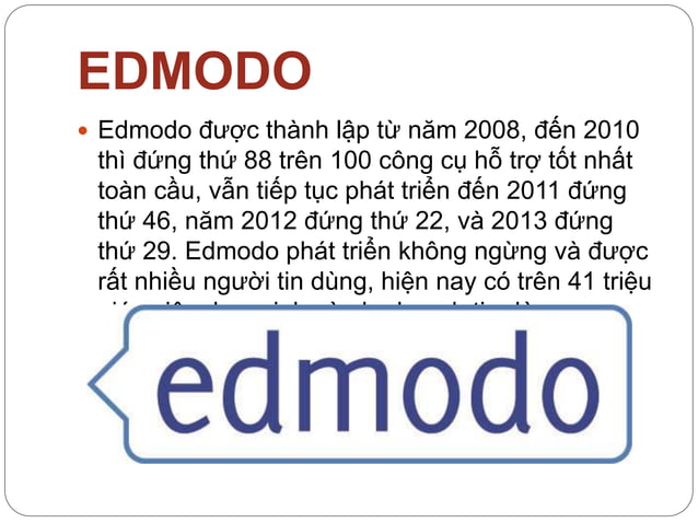 Gioi thieu ve Edmodo | PPT