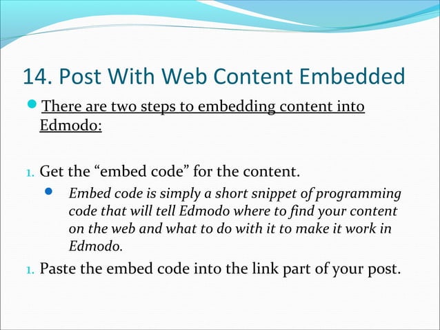 EDMODO - A Student Quick-Start Guide | PPT | Internet for Beginners ...