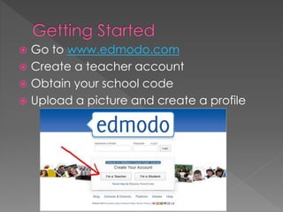 Edmodo Presentation for MSA Conference | PPT