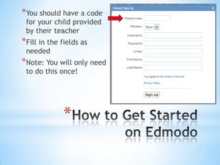 Edmodo for parents | PPTX