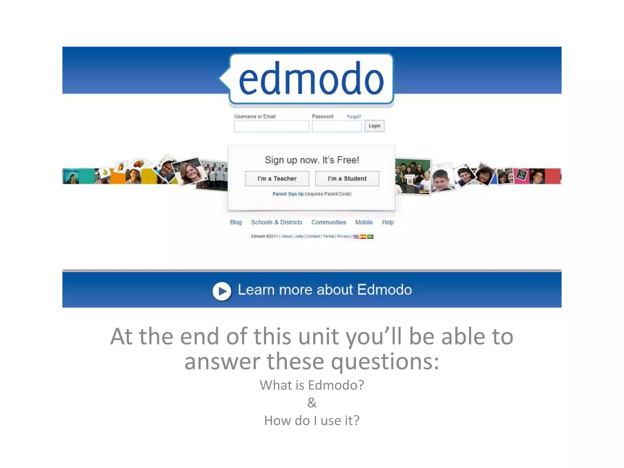 Edmodo for students | PPTX