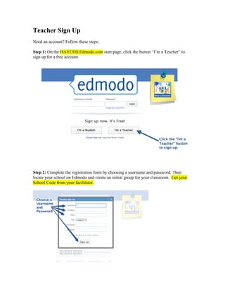 Edmodo For Teachers Guide | PDF | Computing | Technology & Computing