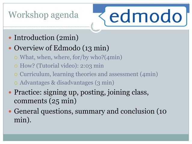 Edmodo presentation | PPTX