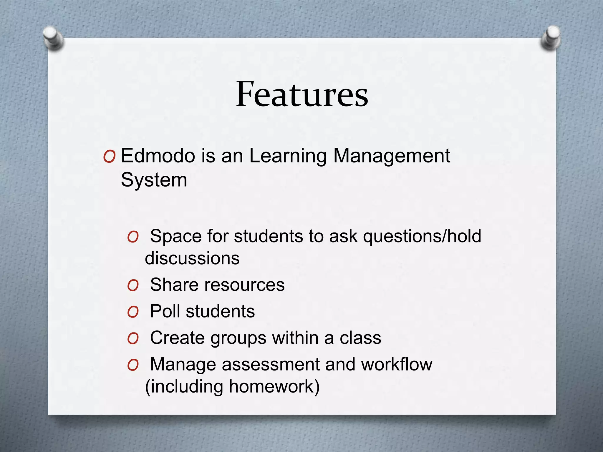 Introduction to Edmodo | PPTX | Homework and Study | Education
