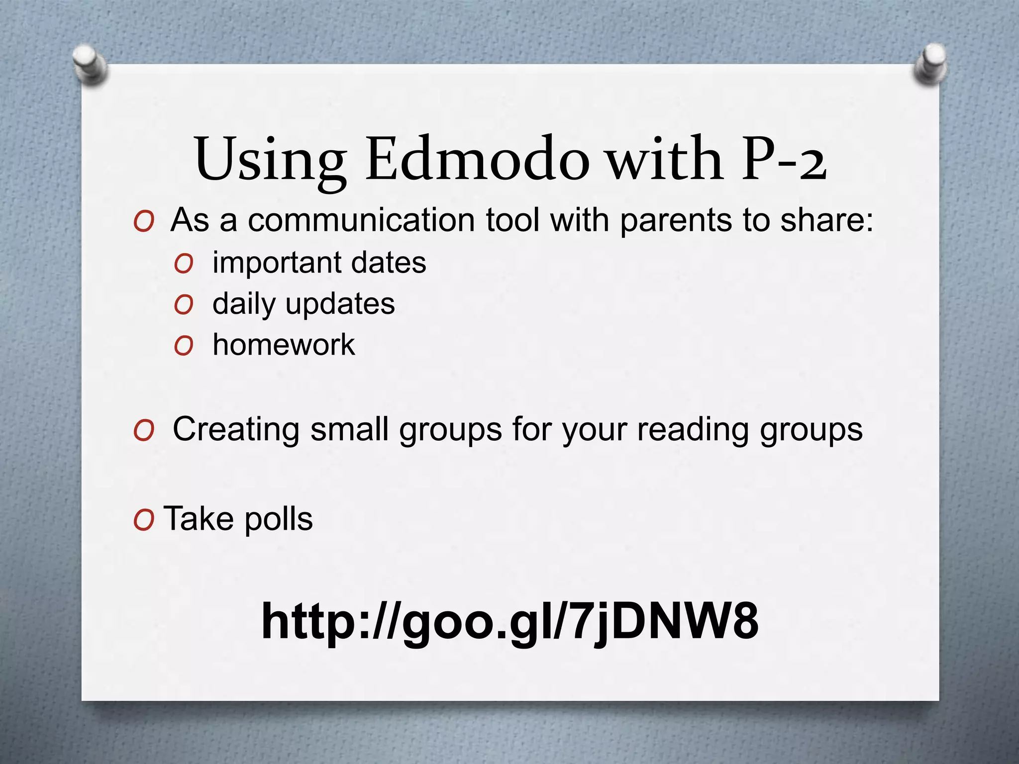Introduction to Edmodo | PPTX | Homework and Study | Education