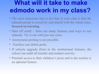 Edmodo presentation file | PPT