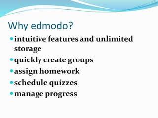 Edmodo presentations | PPT