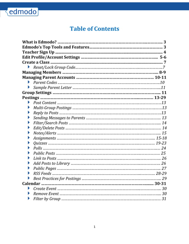 Edmodo teacher guide | PDF