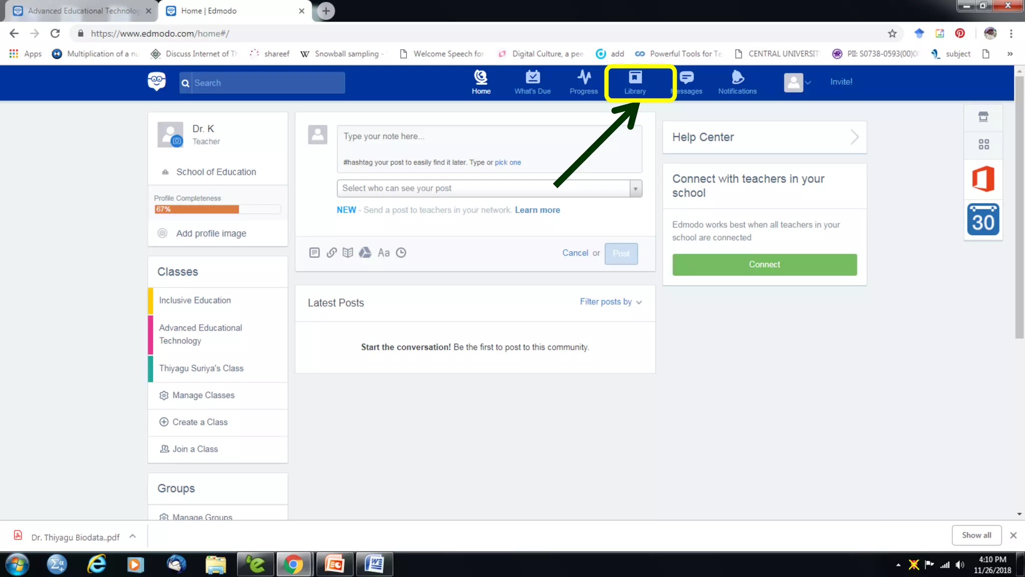 Edmodo tutorial thiyagu | PPT