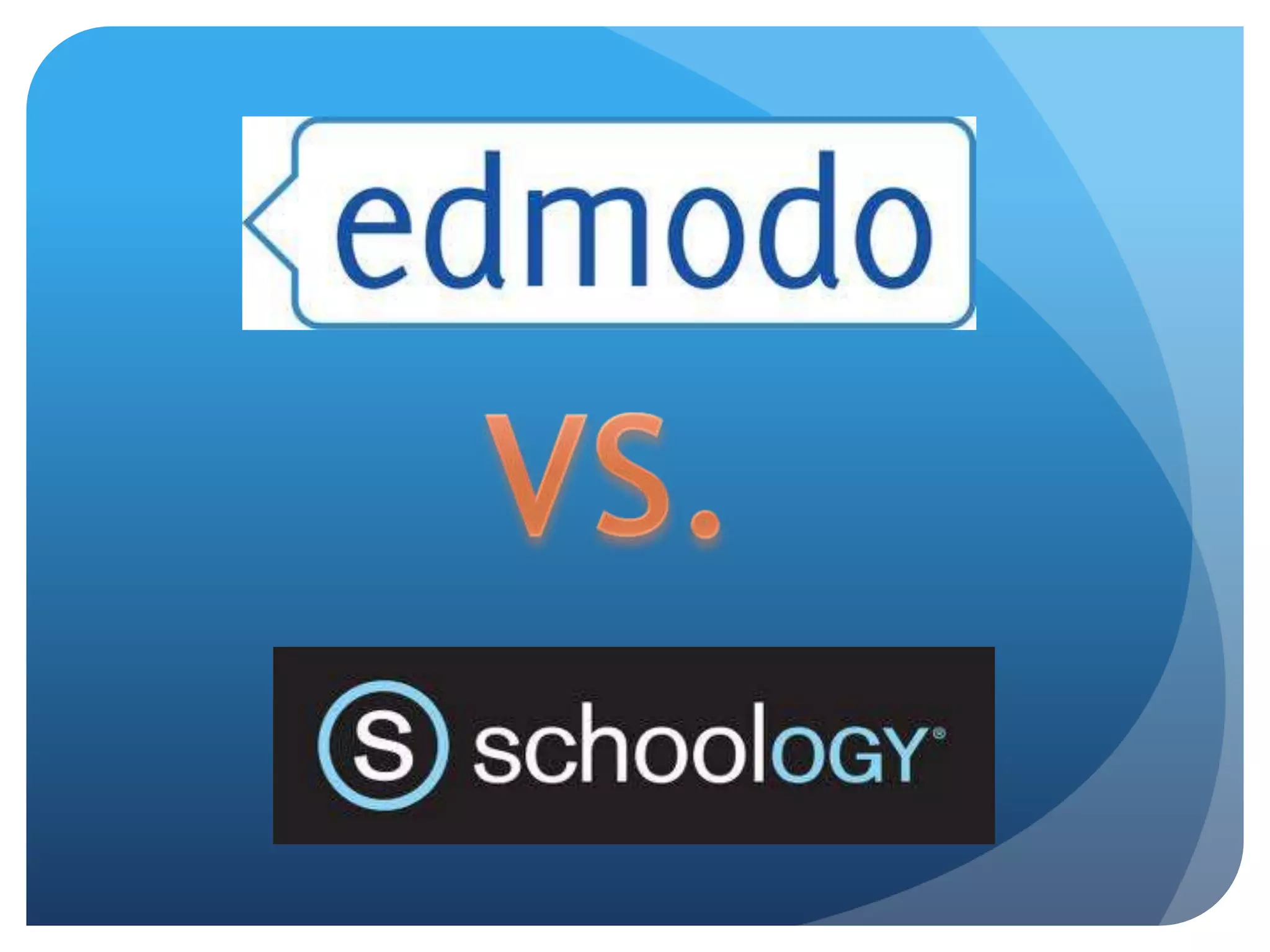 Edmodo vs schoology | PPTX