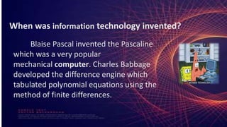 Information and Communications Technology | PPT