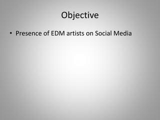 Edm on social media | PPTX