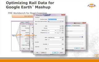 Optimizing Rail Data for Google Earth Mashup | PPTX | Computing | Technology & Computing
