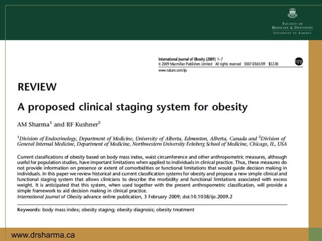 Edmonton obesity staging system | PPTX