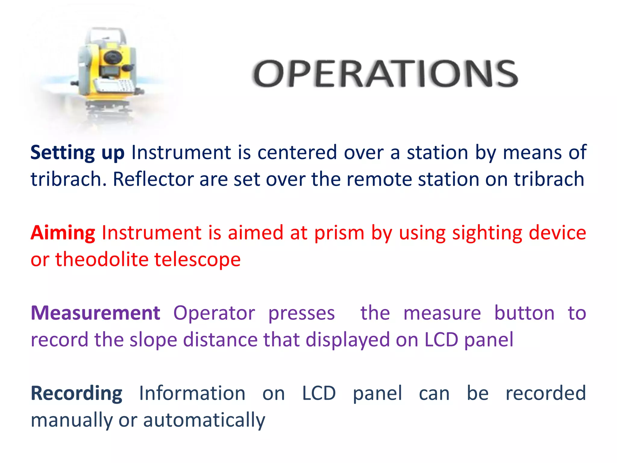 Electronic distance measurement (EDM) | PPT Electronic distance measurement (EDM) | PPT