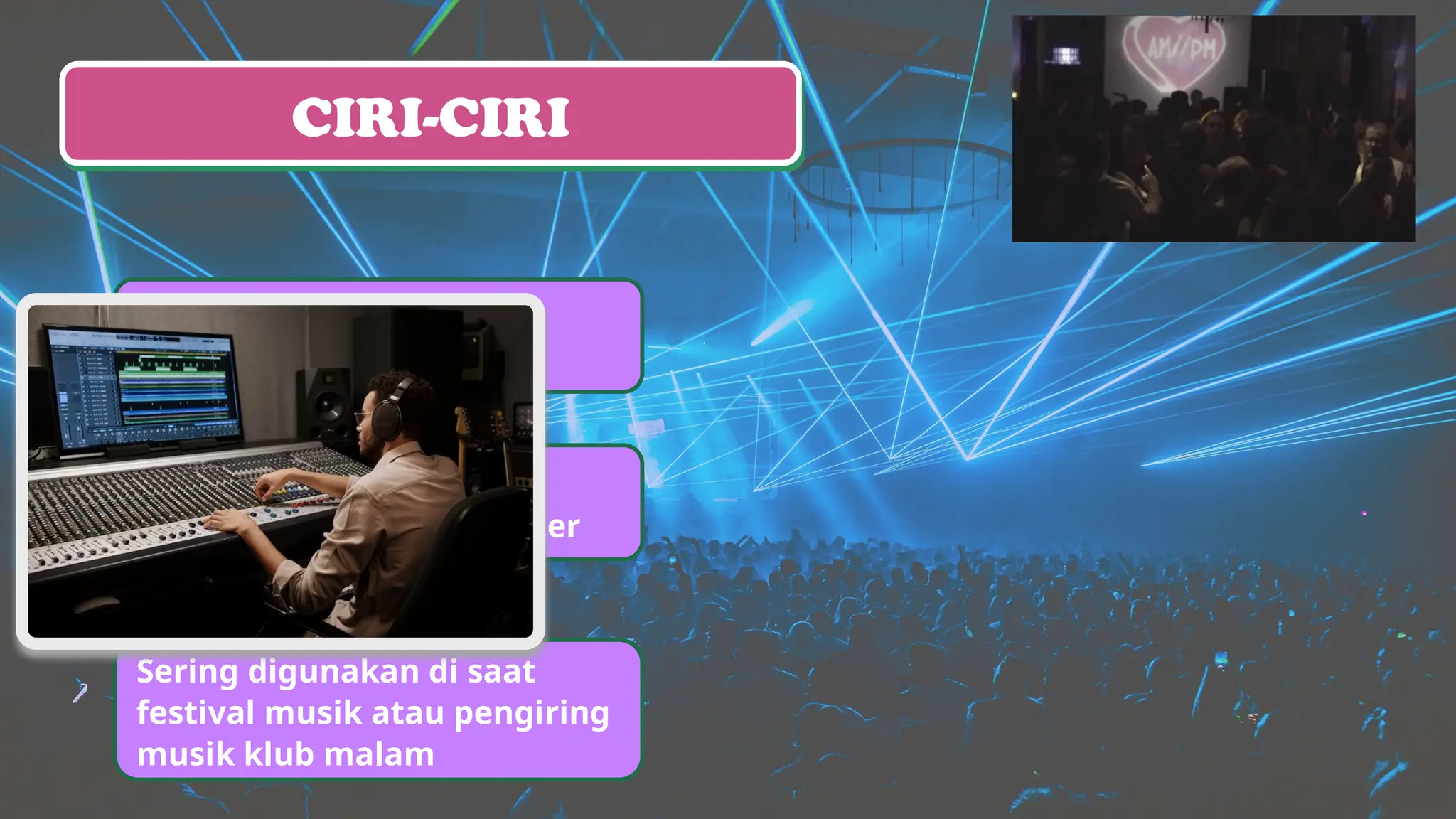 EDM PPT.pptx TUGAS SENI BUDAYA GENRE MUSIK | PPTX