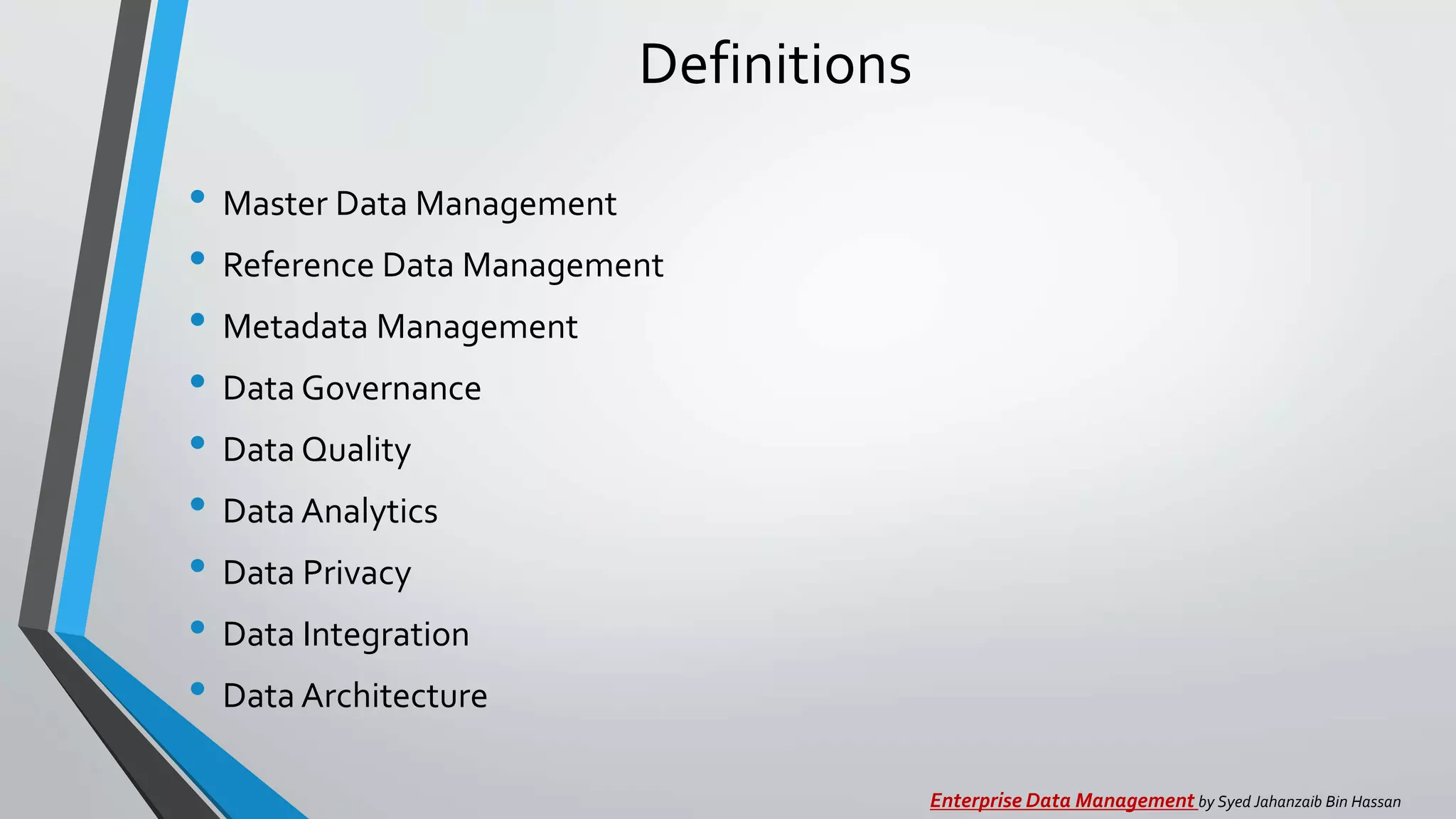 Enterprise Data Management | PPTX