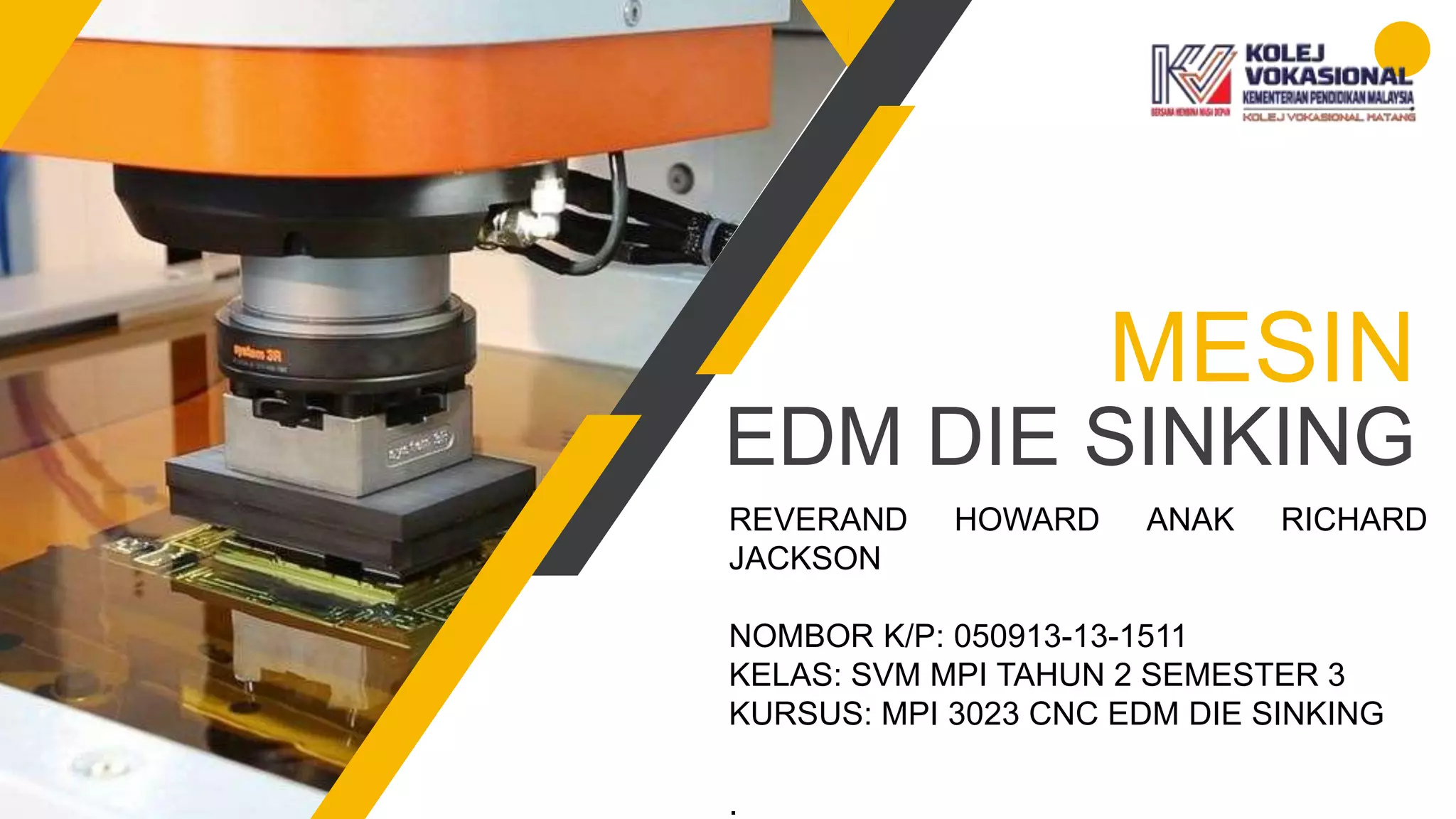 EDM Die Sinking | PPT