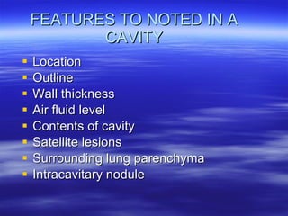 CXR: Multiple Cavities | PPT