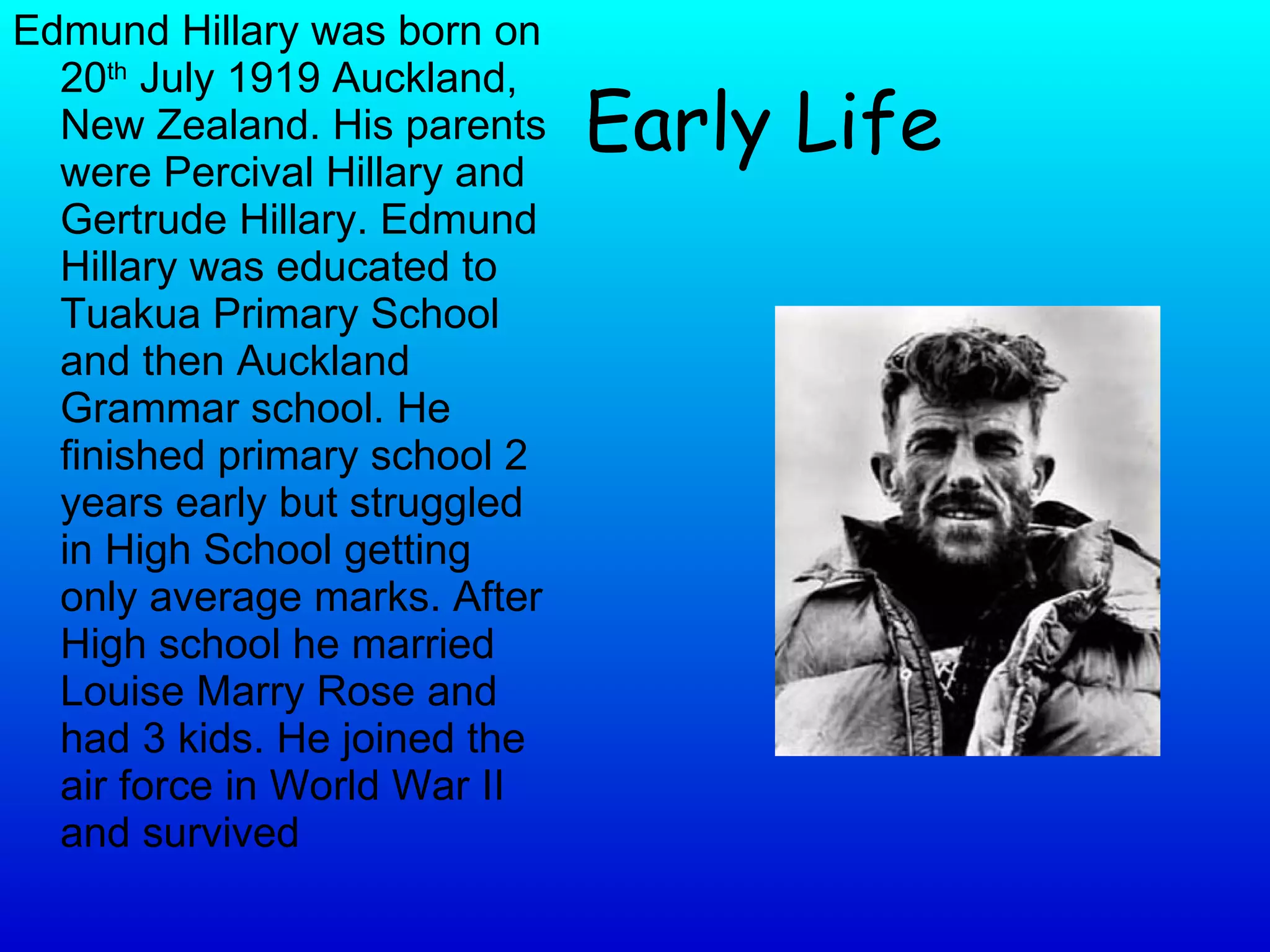 Edmund Hillary Powerpoint | PPT