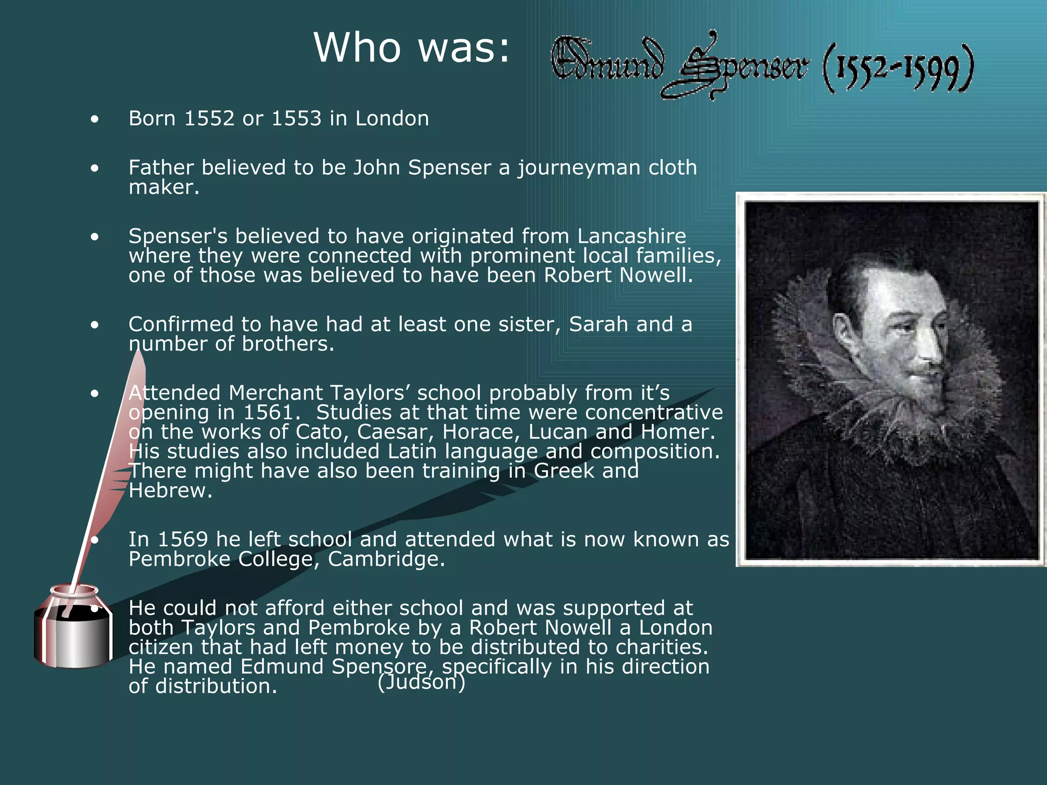 Edmund Spenser Powerpoint | PPT