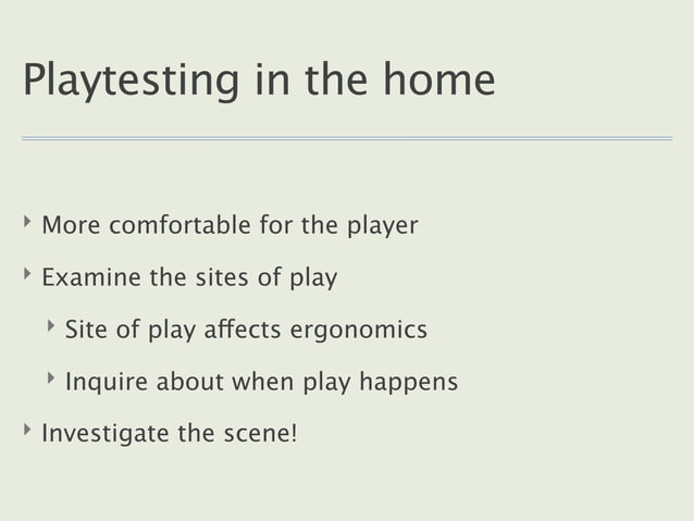 Exploratory Game Design For New User Interfaces Ppt