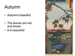 4 Seasons and 4 Haiku | PPT