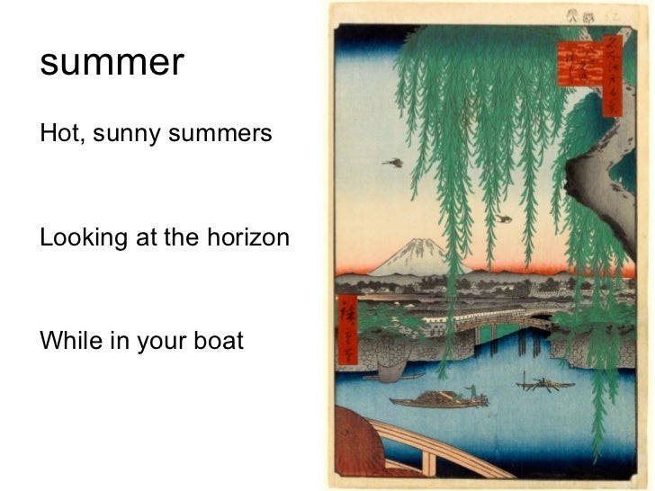 season haikus