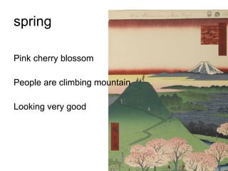 Season of haiku | PPT