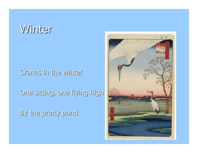 Edo's haiku seasons | PPT