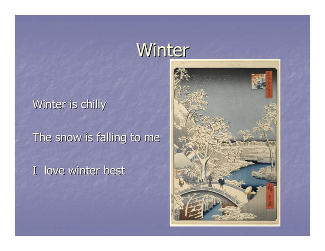 Haiku of 4 season | PDF