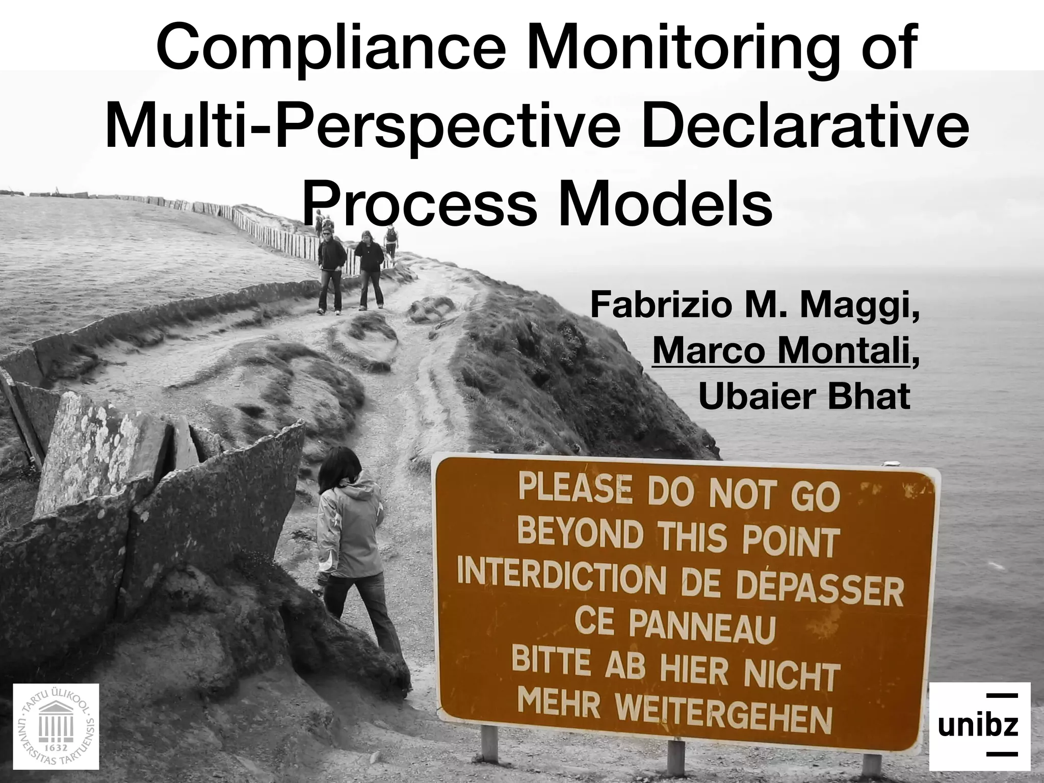 Compliance monitoring of multi-perspective declarative process models | PPT