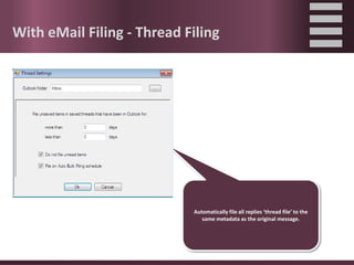 eDOCS with and without eMail Filing | PPT