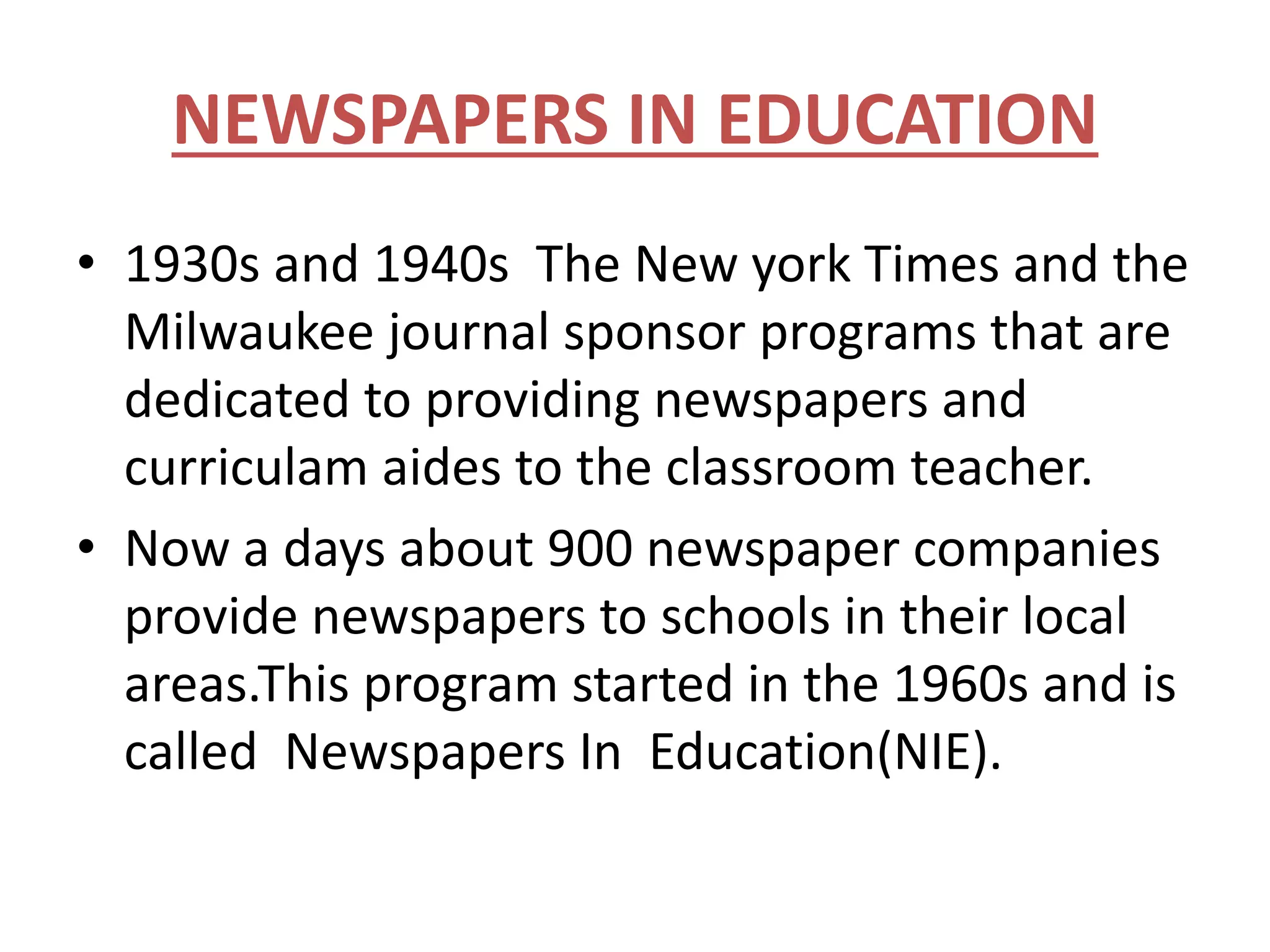 Importance of Newspapers | PPTX