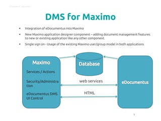 eDocumentus for IBM Maximo | PDF | Desktop Publishing | Computer Software and Applications